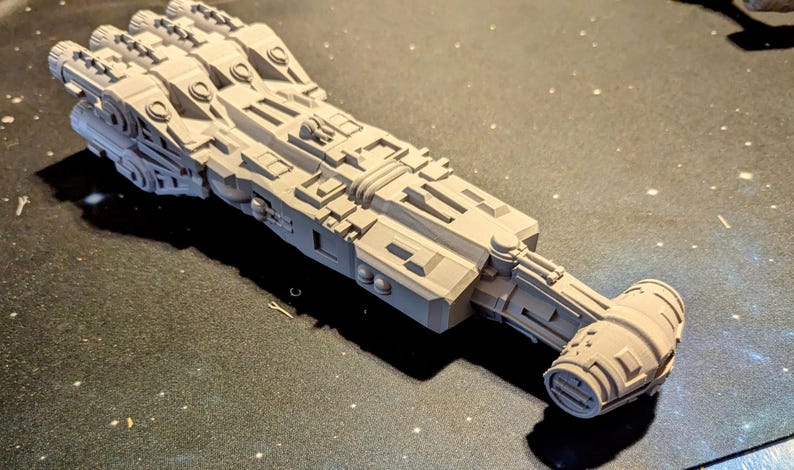 XW Xwing Epic Scale CR-92 Assassin Modified Corvette 312mm - Etsy