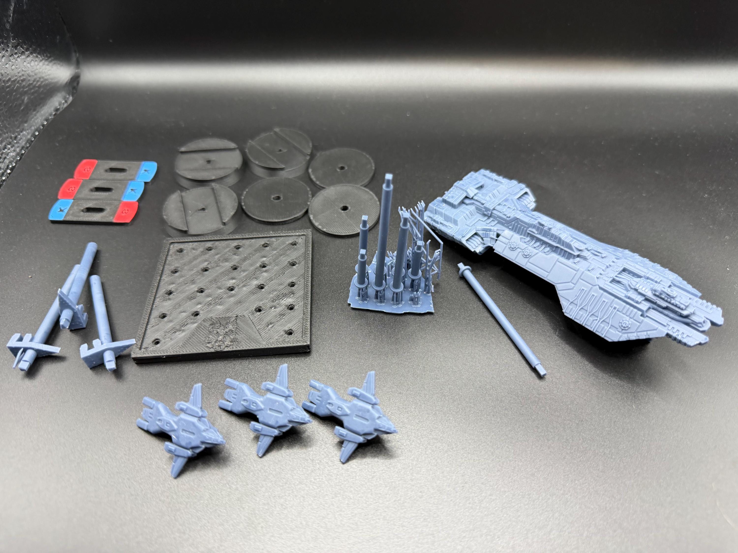 Halo Fleet Battles Proxy UNSC Phoenix Class Colony Ship Upgrade Set for ...