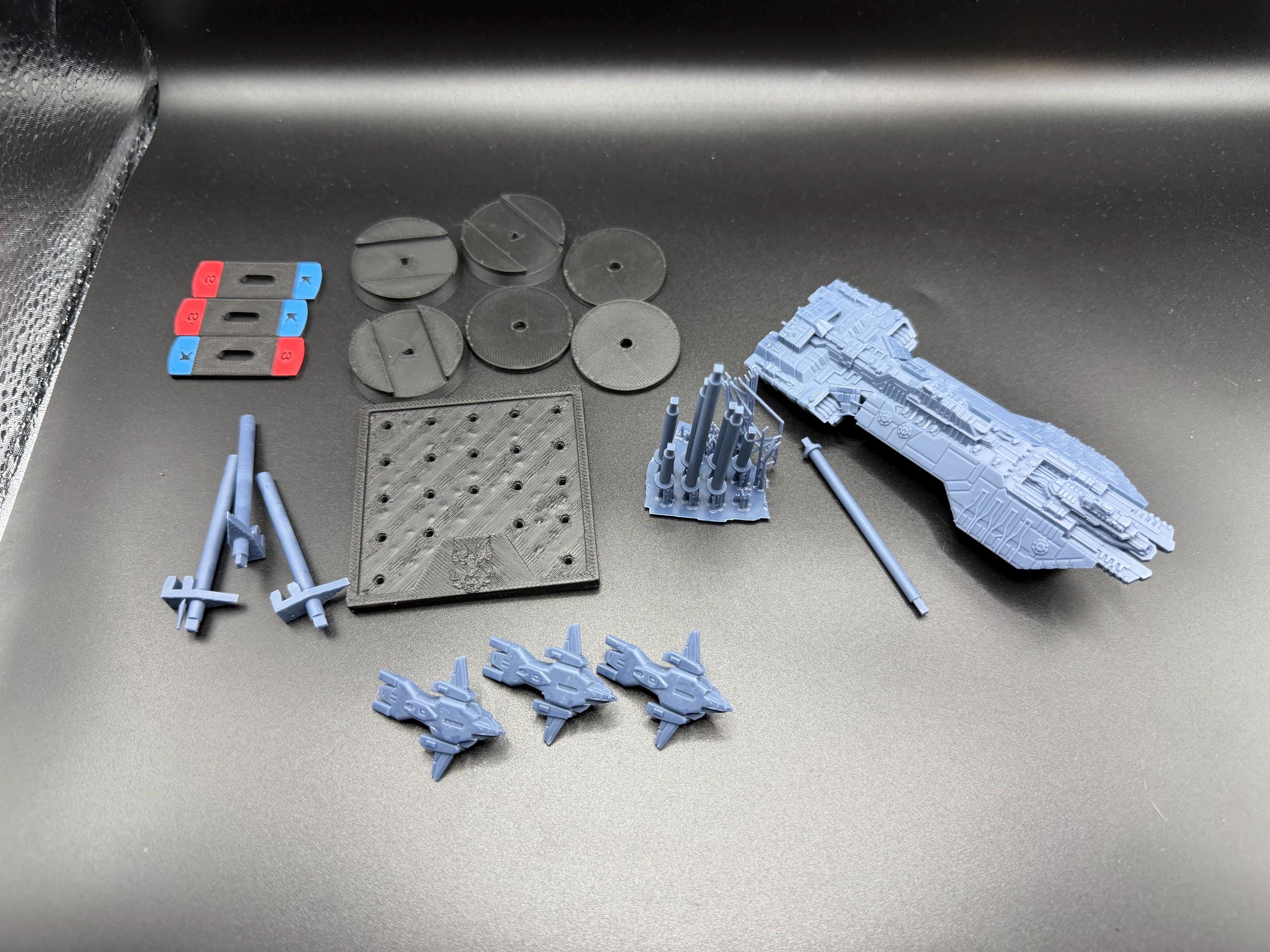 Halo Fleet Battles Proxy UNSC Phoenix Class Colony Ship Upgrade Set for ...