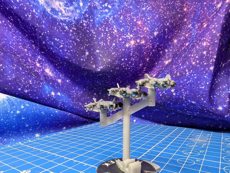 UNSC Sabre Spaceplane Fighter Squadron(6): Halo Armada Miniatures (22mm ...