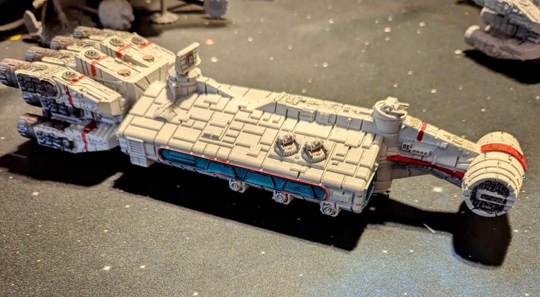 XW Xwing Epic Scale CR-90 Farstar Modified Corvette 329mm - Etsy