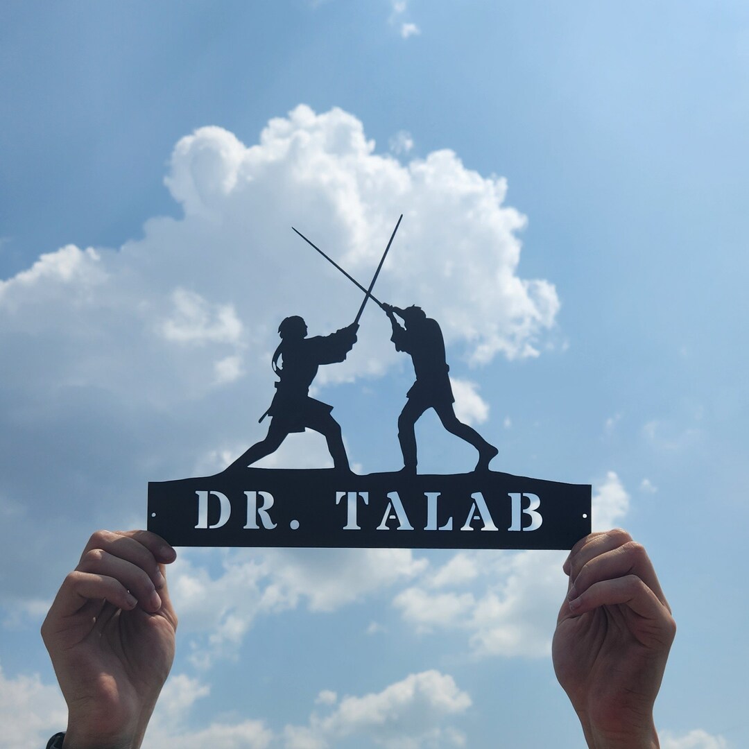Duel Metal Art, Personalized SW Sign, Custom Metal Signs, Jedi Duel ...
