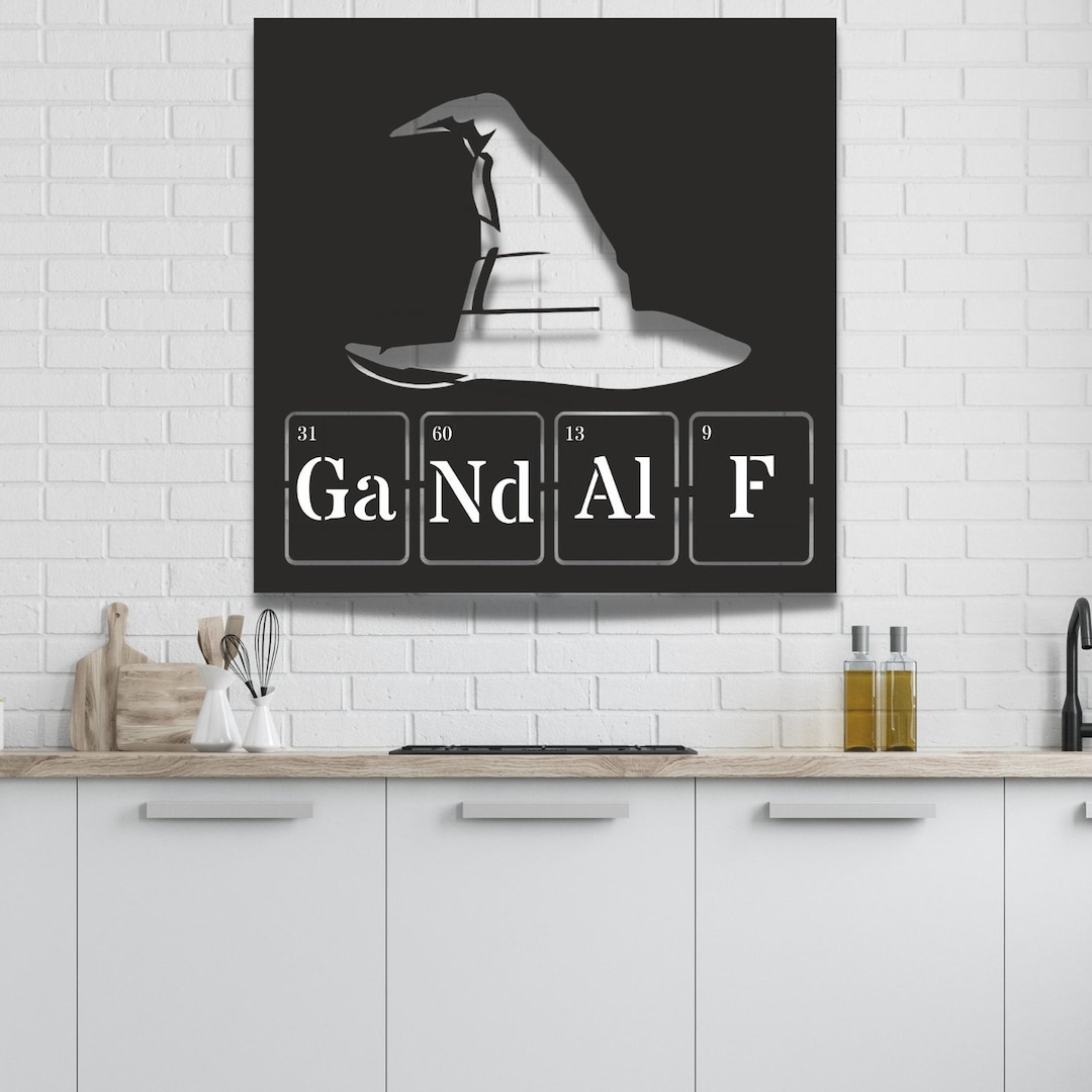 Gandalf Metal Sign, Lord of the Rings Art, Gandalf Art, Gift for Him ...