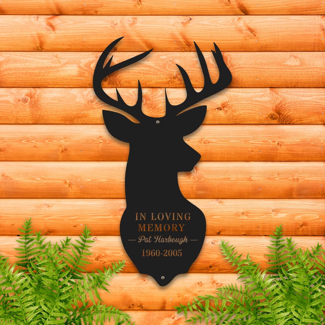 In Loving Memory Metal Sign, Deer Sign, in Memory Sign, Hunting Signs ...