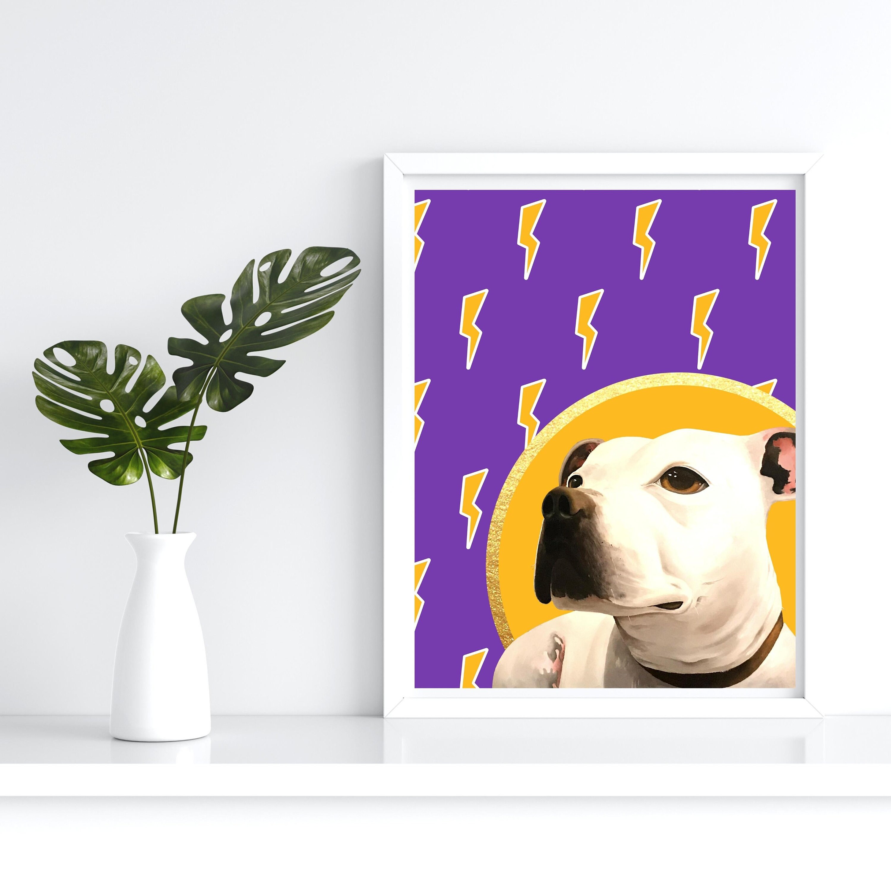 Polo, Staffy Print, Staffy Art, Staffy, Dog Print, Dog Art, Limited ...