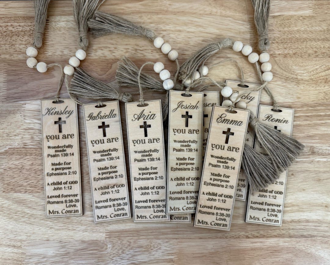 Personalized Scripture Bookmark | Custom Christian Gift for Kids ...