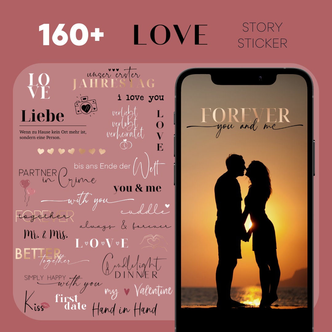 160+ Instagram Story Stickers | Love • Couple • Relationship • Friends ...