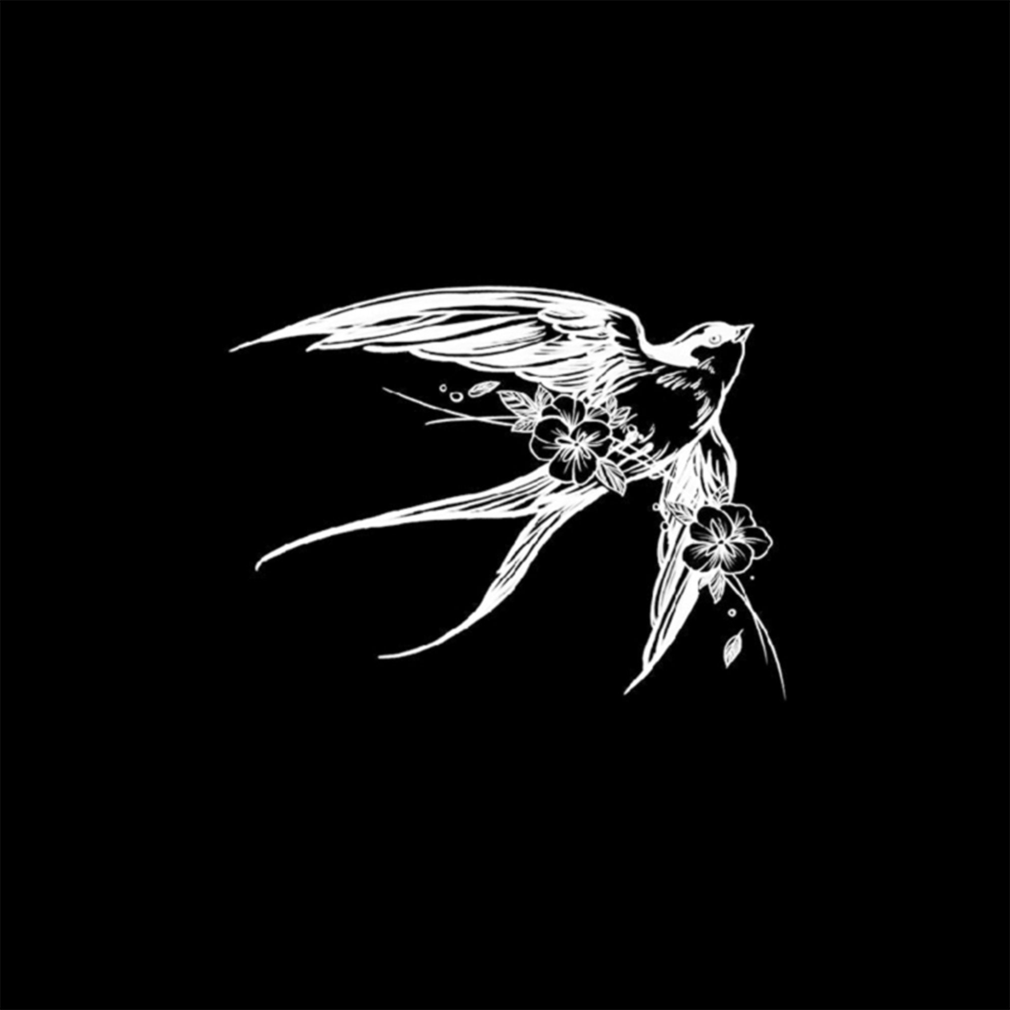 Swallow Semi-permanent Tattoo | Swallow and Floral Temporary Tattoo ...