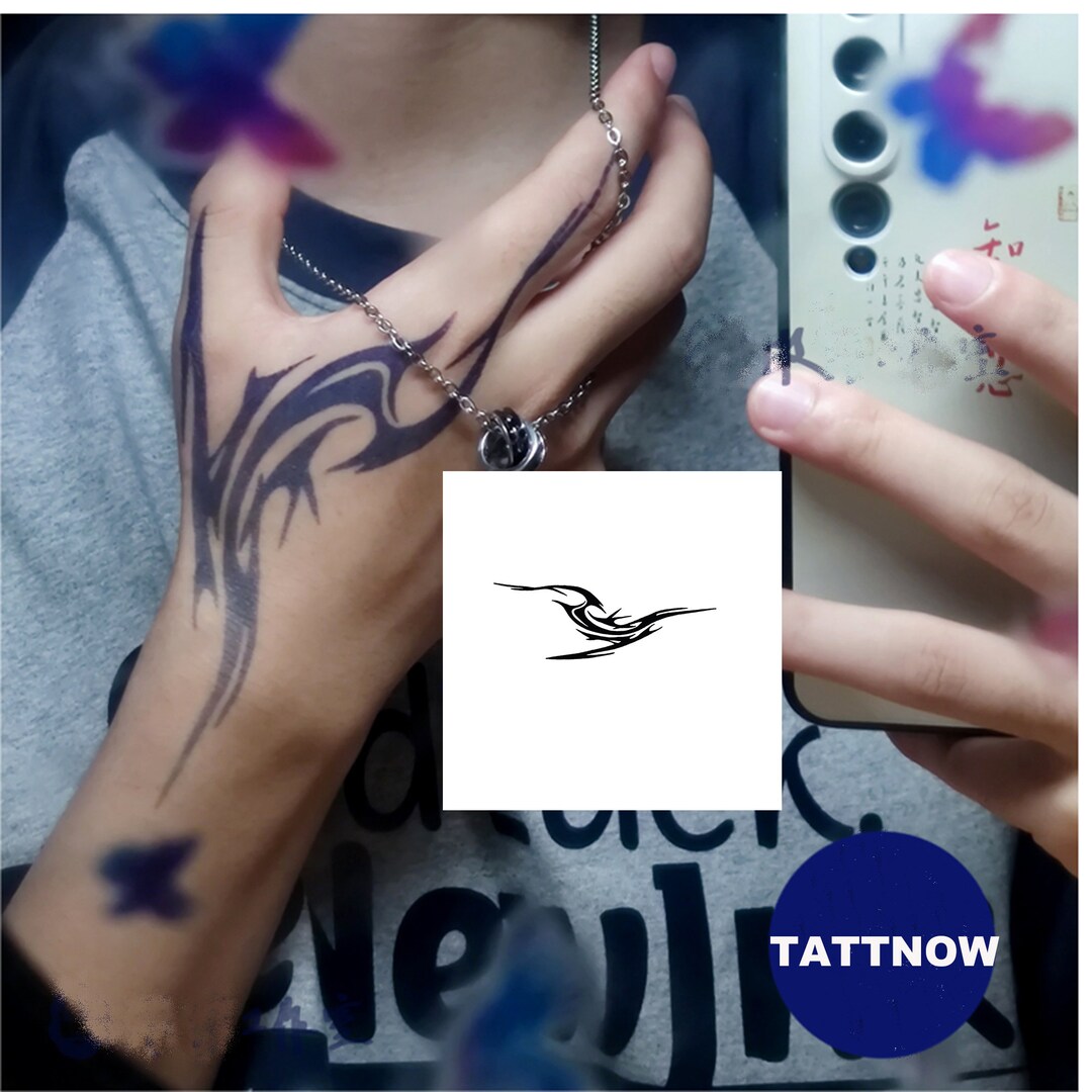3pcs Meteor Totem Semi-permanent Tattoo Hand Tattoo Temporary Tattoo ...