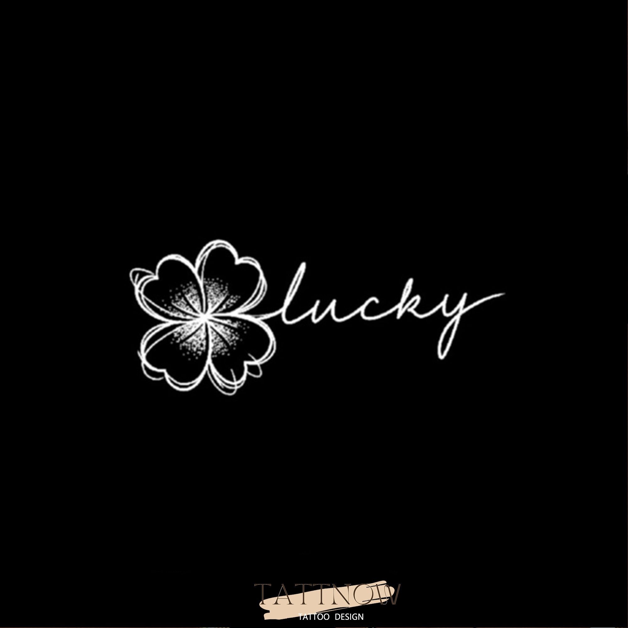 Luck Floral Semi Permanent Tattoo Flower Tattoo Temporary Tattoo Tattoo ...