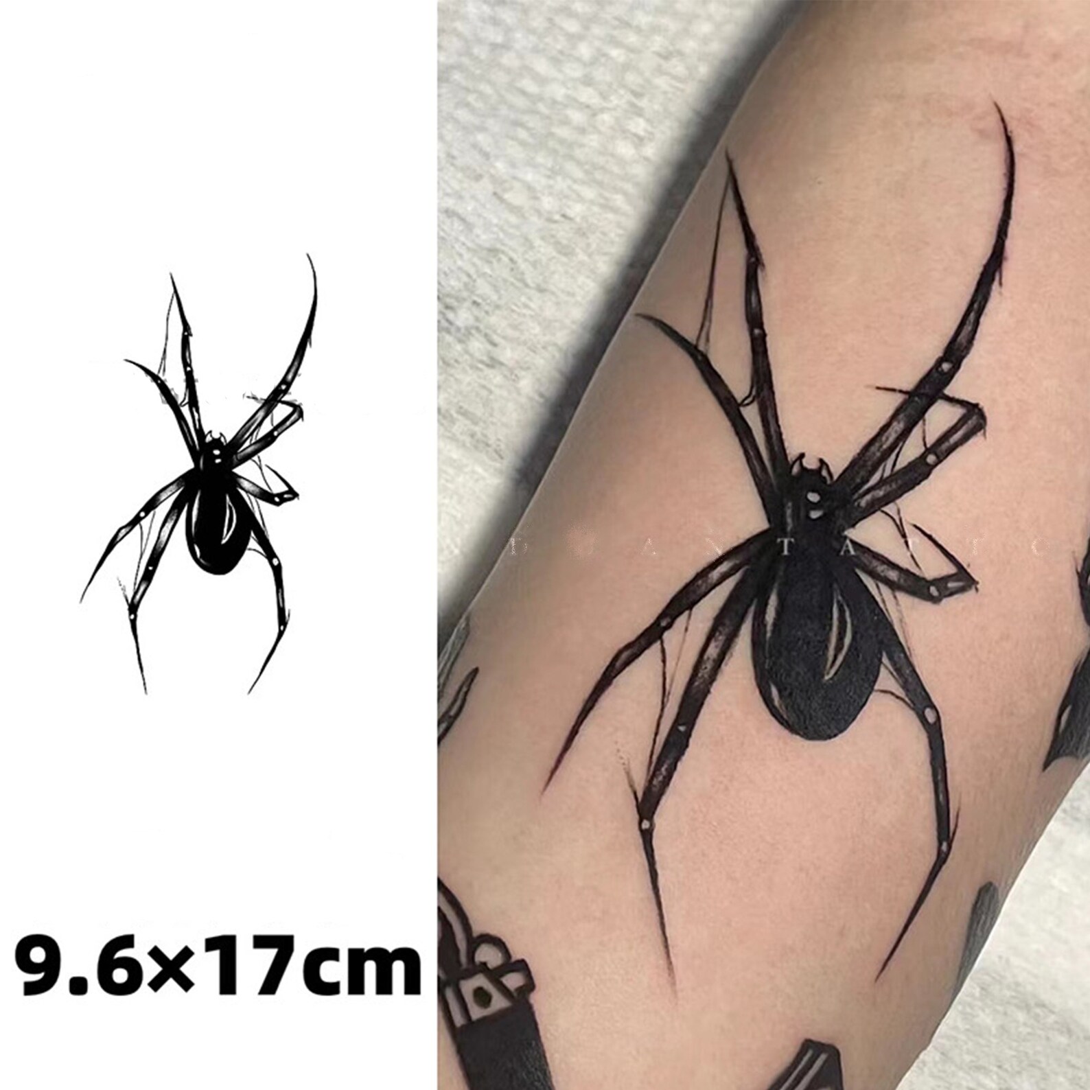 2pcs Spider Semi-permanent Tattoo | Temporary Tattoo Ink | Tattoo ...