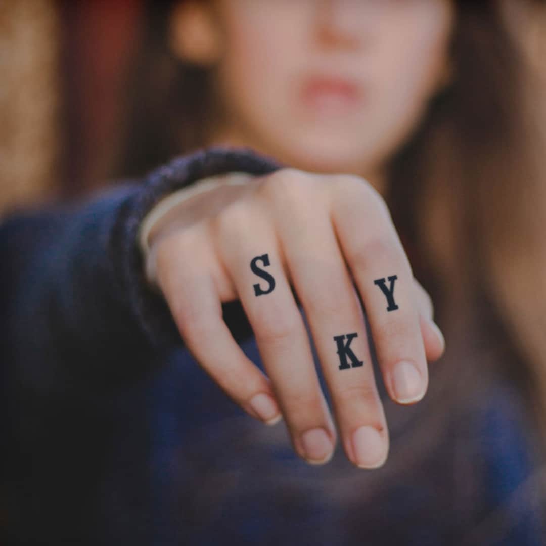 Alphabet A-Z Semi-permanent Tattoo | Uppercase Letter | Temporary ...