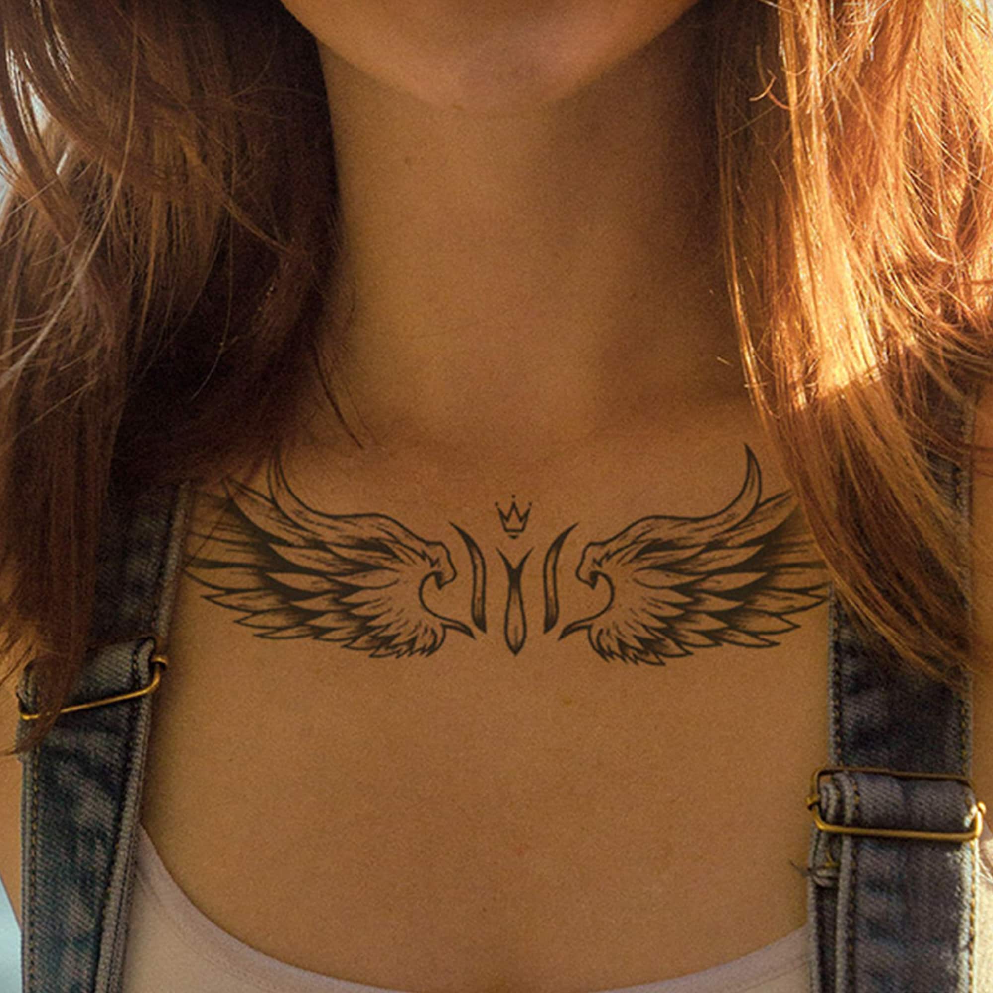 Tattoos On Chest Wings