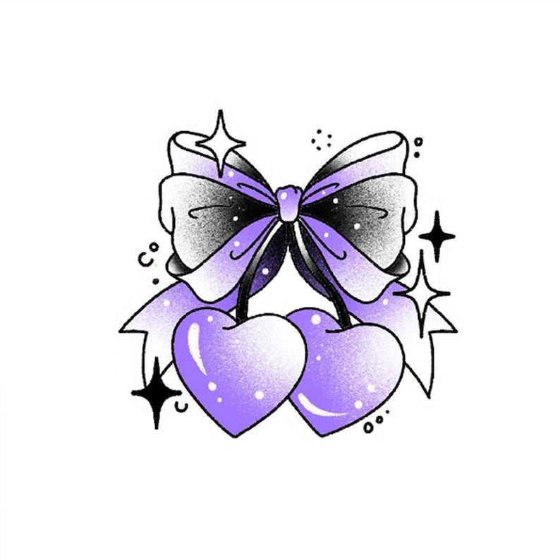 Kawaii Fruits Cartoon Temporary Tattooset of 30 Cute - Etsy