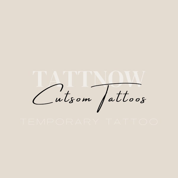 Custom Temporary Tattoo - Etsy