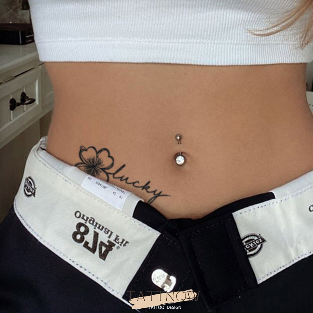 Luck Floral Semi Permanent Tattoo | Flower Tattoo | Temporary Tattoo ...