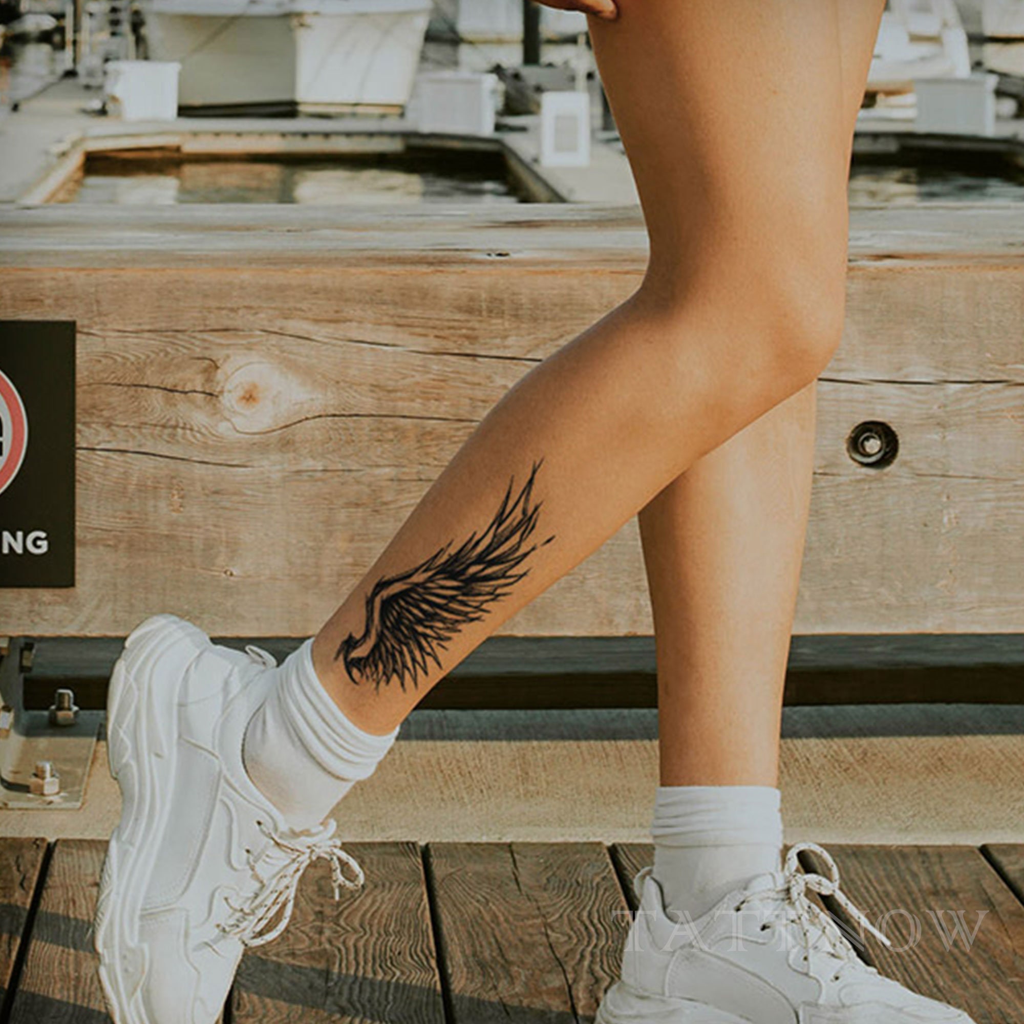 Wing Semi Permanent Tattoo Half Sleeve Temporary Tattoo Look Real ...