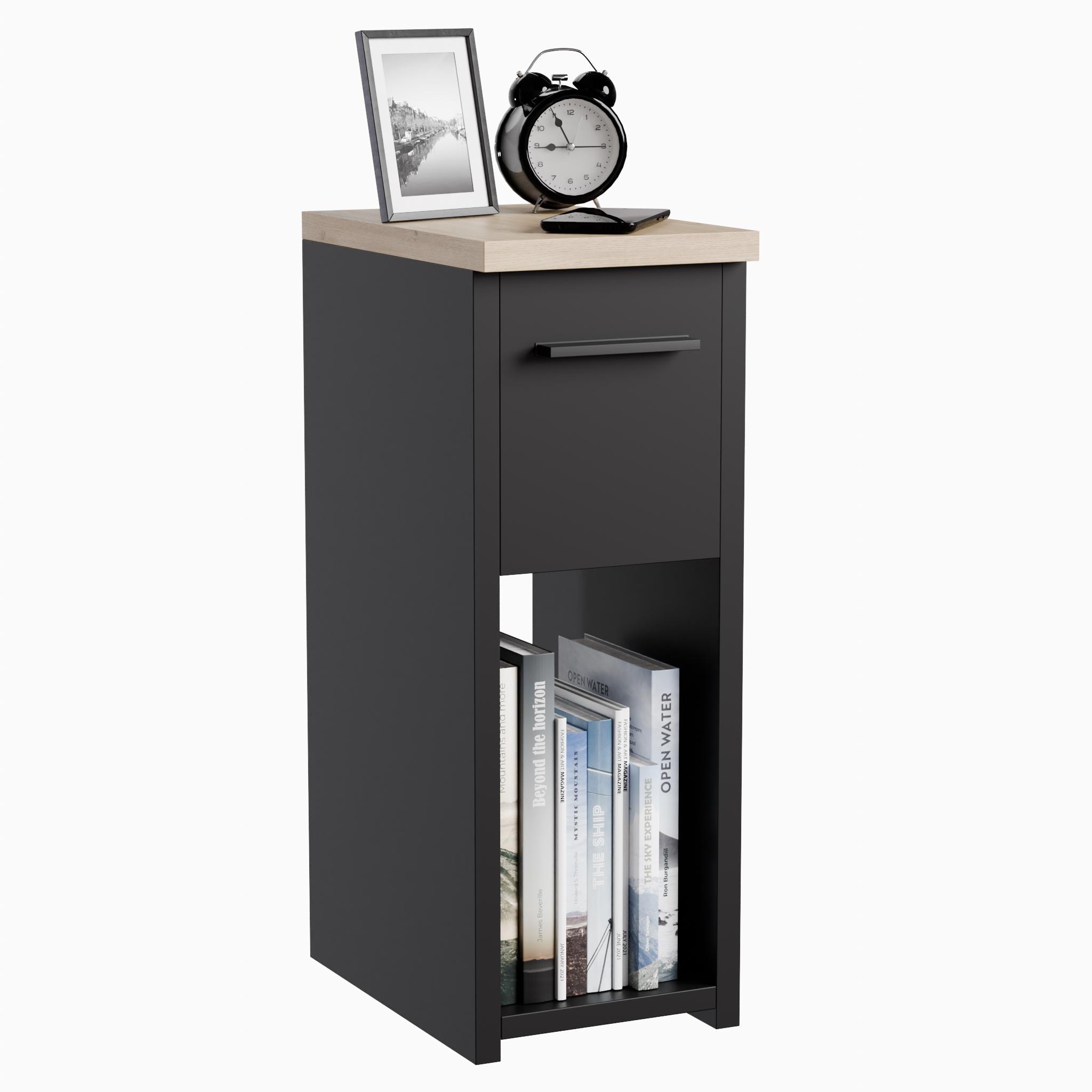 Bedside Tables, Narrow Bedside Table, Bedside Cabinet, Slim End Table ...