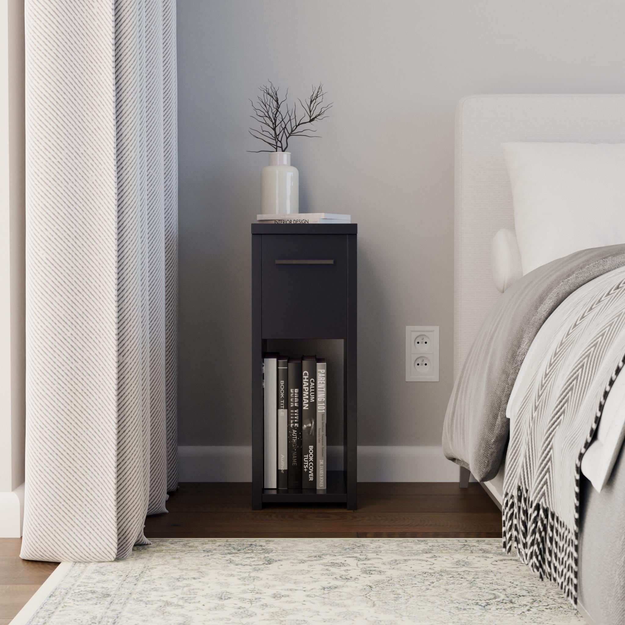 Bedside Tables, Narrow Bedside Table, Bedside Cabinet, Slim End Table ...