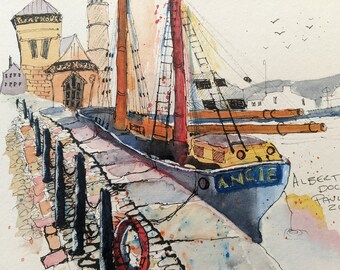 Albert Dock Drawing | Etsy UK