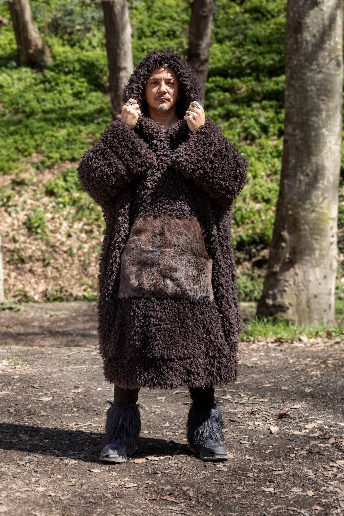 Shield Playa Jacket / Viking Overcoat/ Winter Festival Fur / - Etsy