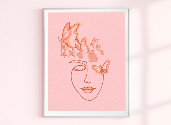 Line Art Digital Download Printable High Resolution Portrait - Etsy