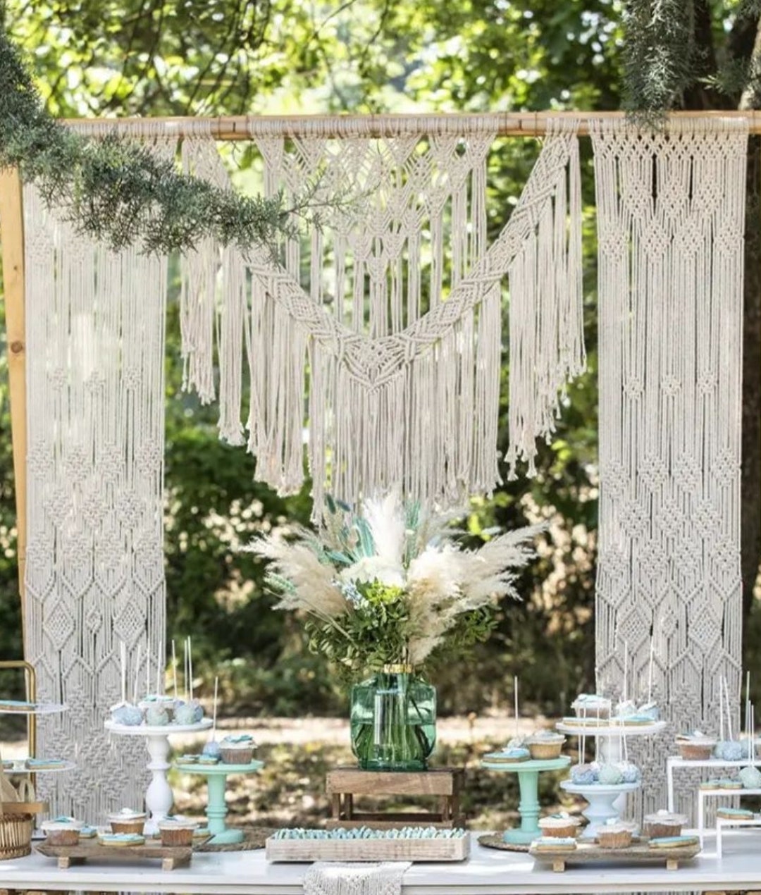 Macrame Wedding Arch, Macrame Wedding Arch Arbor, Macrame Wedding ...