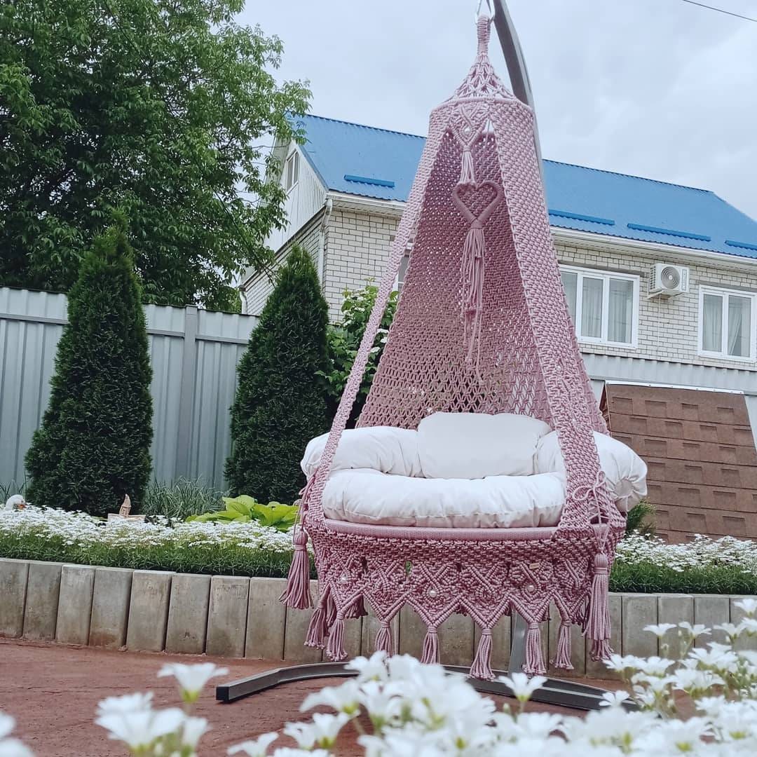Macrame Swing Chair, Macrame Round Swing, Macrame Swing Chair, Macrame ...
