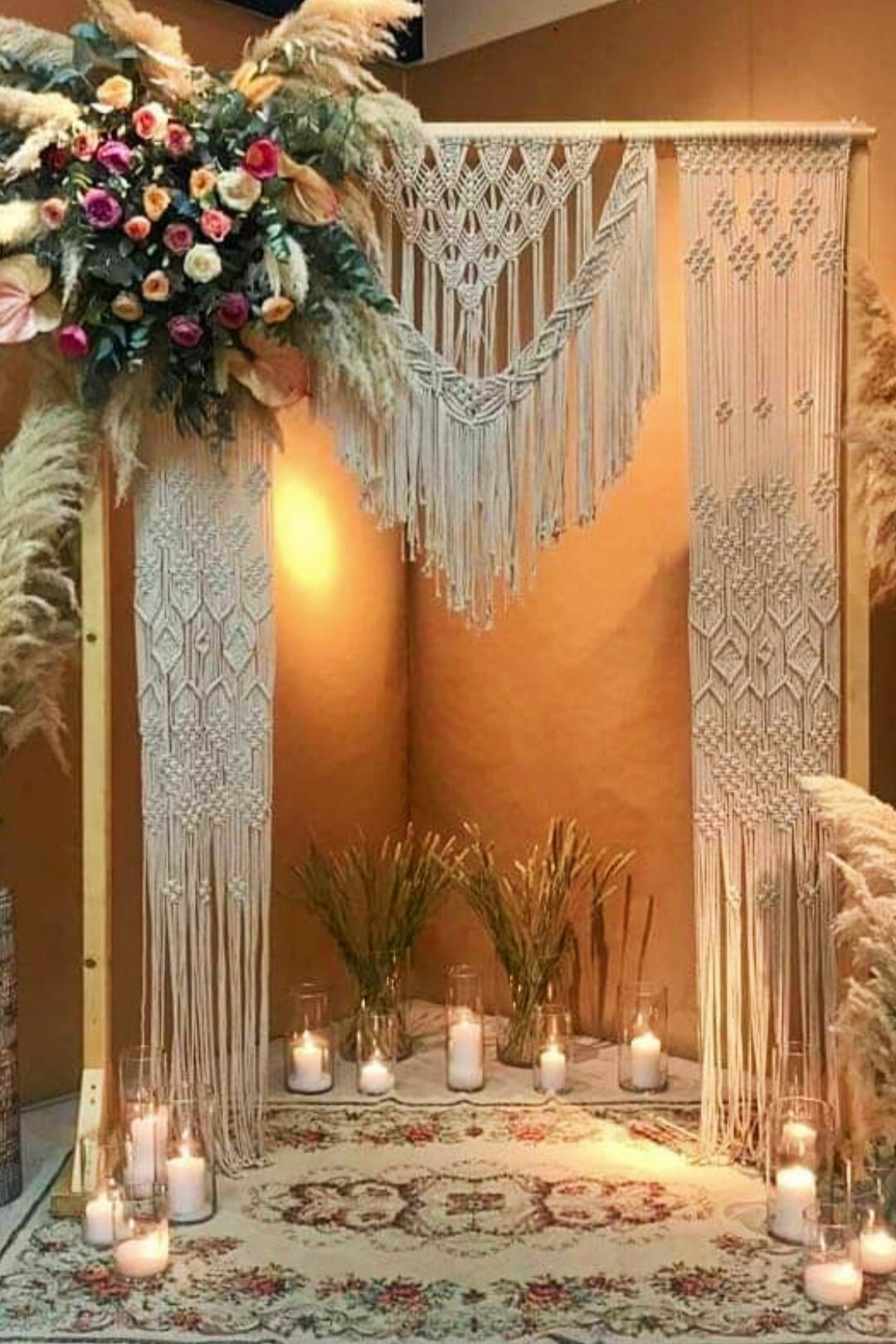 Macrame Wedding Arch, Macrame Wedding Arch Arbor, Macrame Wedding ...