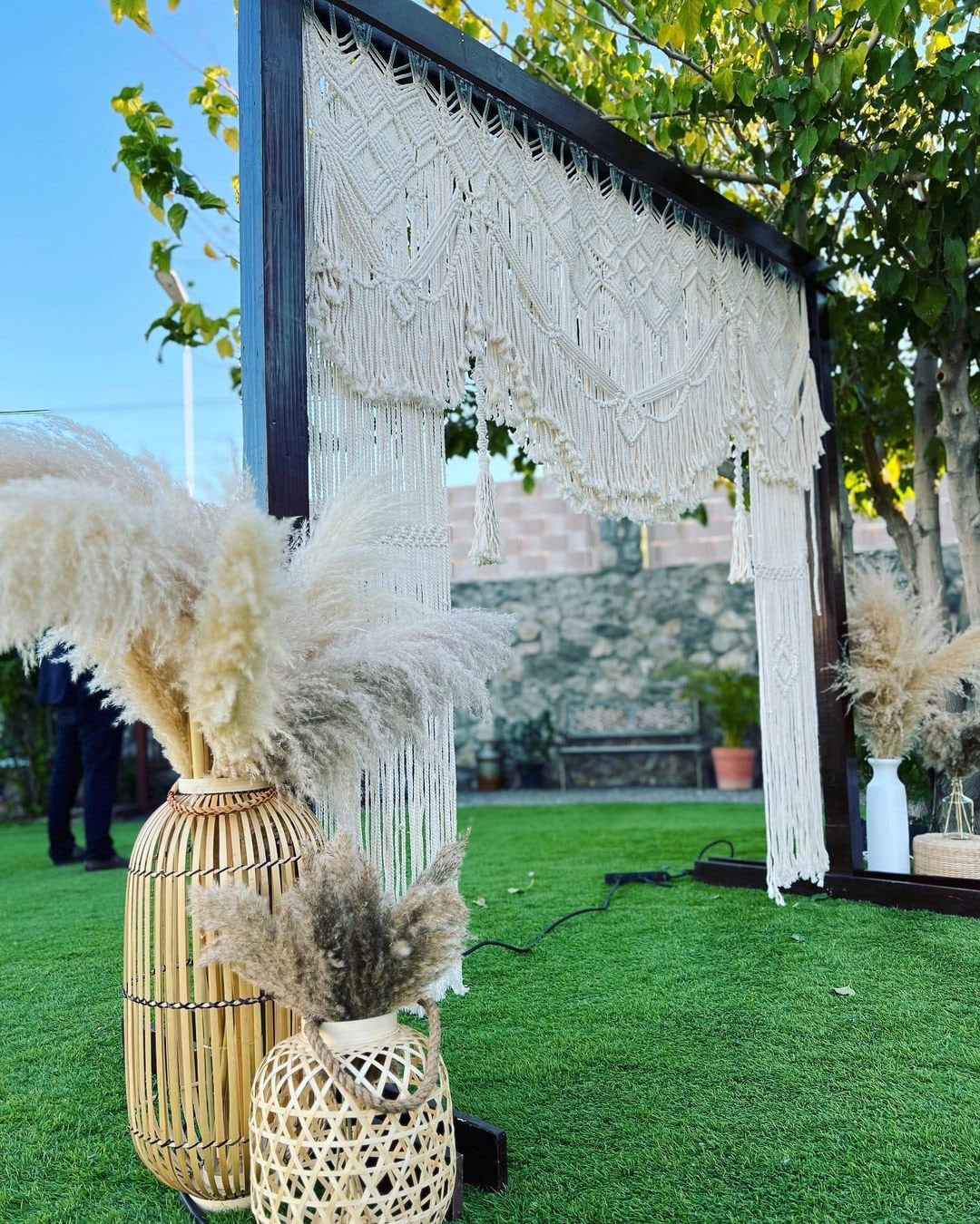 Macrame Wedding Arch, Macrame Wedding Arch Arbor, Macrame Wedding ...