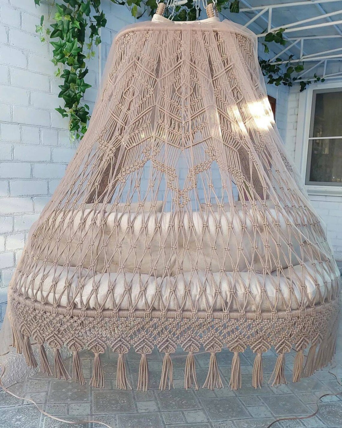 Macrame Double Seat Swing Chair Macrame Swing Chair Macrame - Etsy