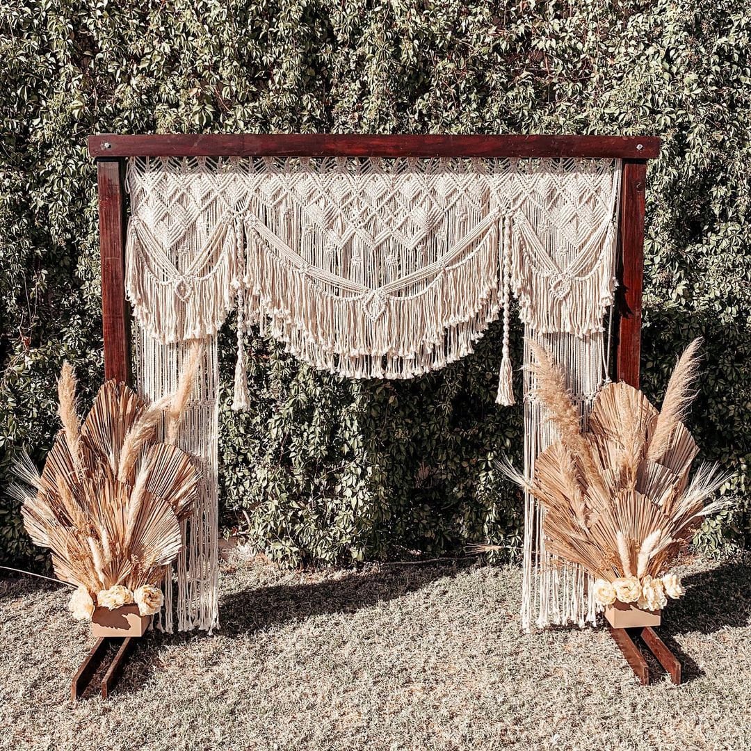 Macrame Wedding Arch, Macrame Wedding Arch Arbor, Macrame Wedding ...