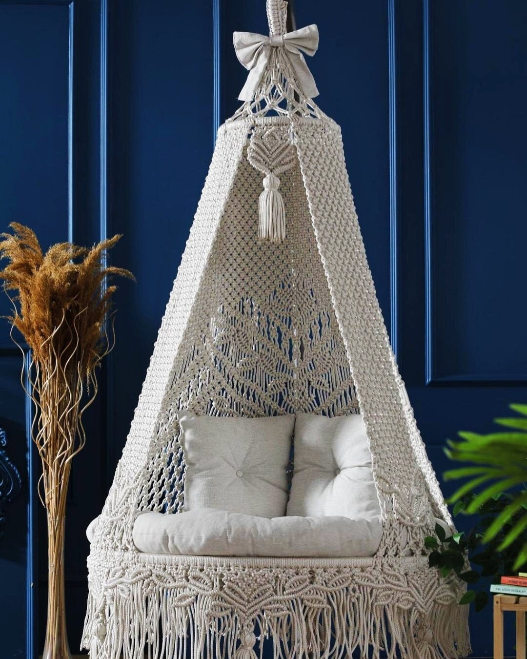Macrame Swing Chair, Macrame Round Swing, Macrame Swing, Macrame ...