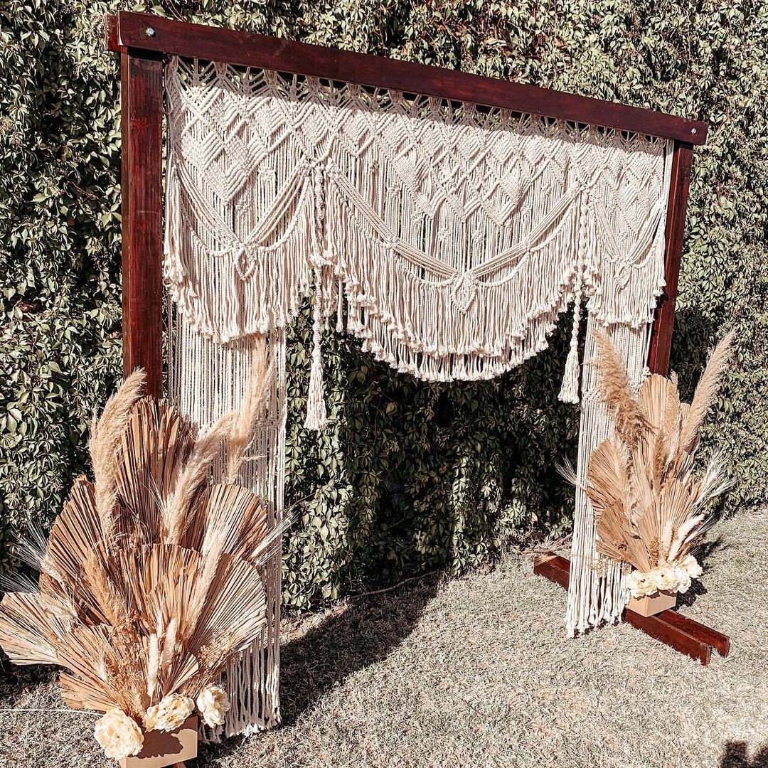 Macrame Wedding Arch, Macrame Wedding Arch Arbor, Macrame Wedding ...