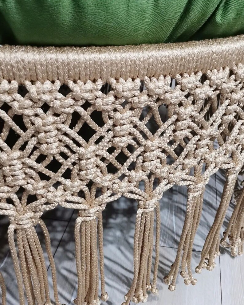 Macrame Swing Chair, Macrame Round Swing, Macrame Swing, Macrame ...