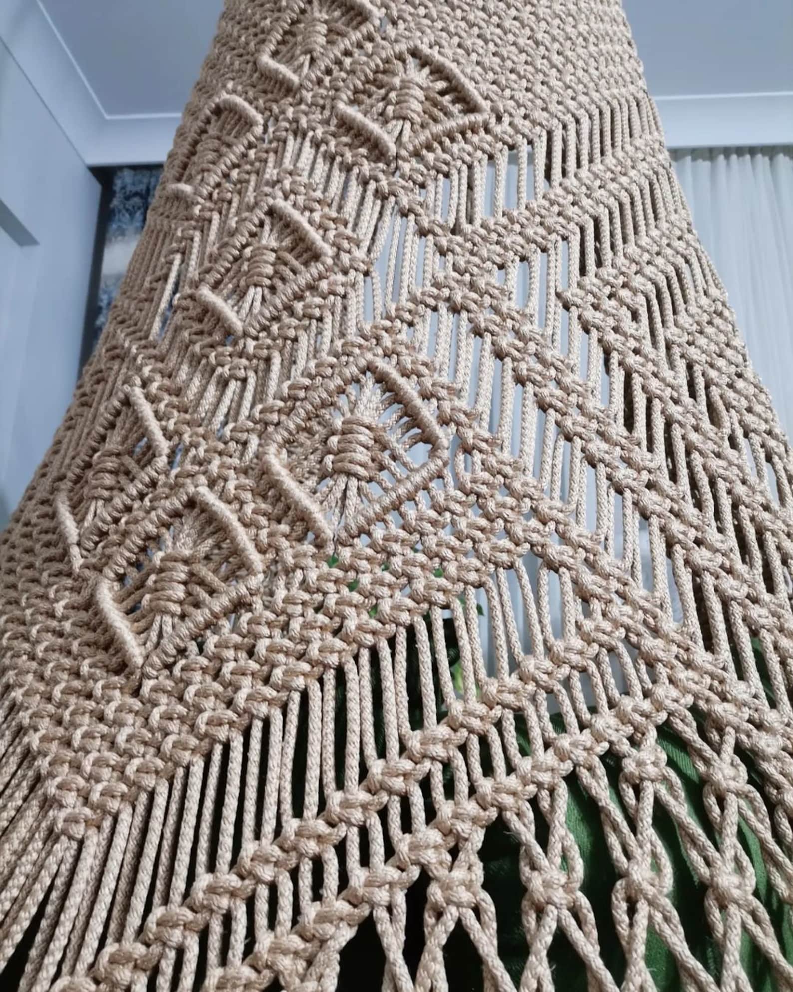 Macrame Swing Chair, Macrame Round Swing, Macrame Swing, Macrame ...