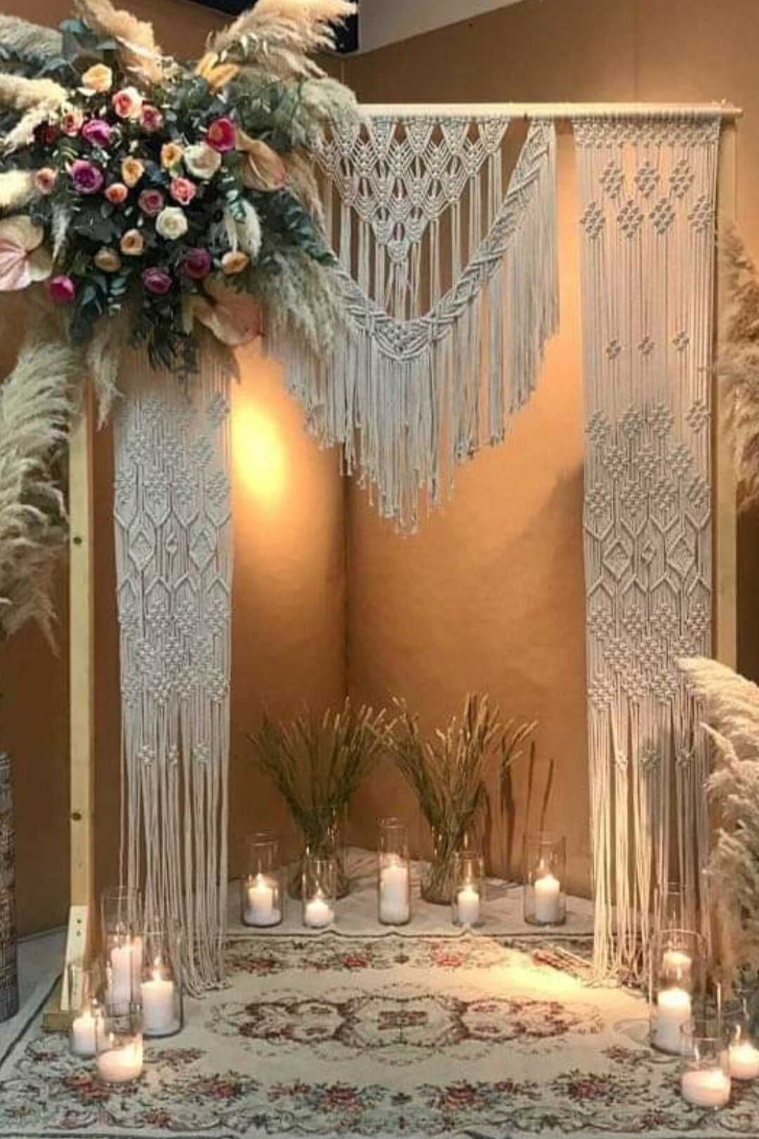 Macrame Wedding Arch, Macrame Wedding Arch Arbor, Macrame Wedding ...