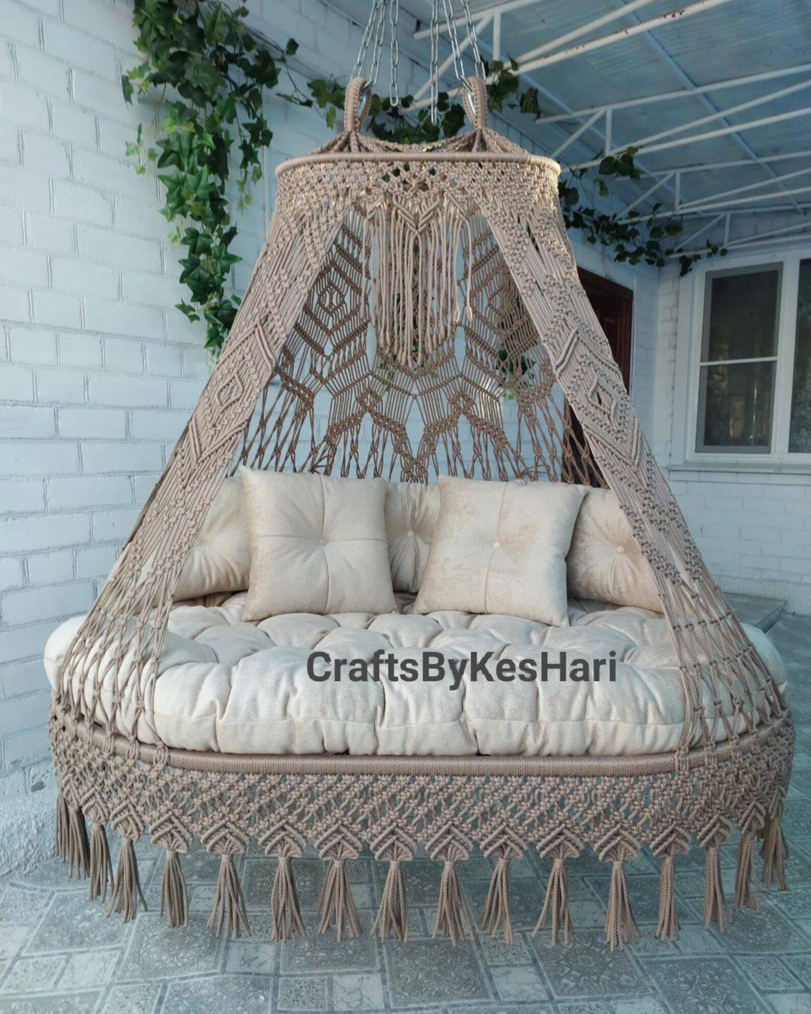Macrame Double Seat Swing Chair Macrame Swing Chair Macrame - Etsy