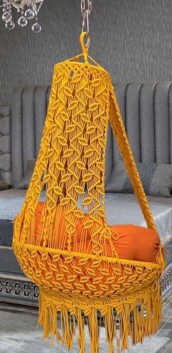 Macrame Swing, Boho Macrame Swing, Macrame Hammock, Boho, Hanging Chair ...