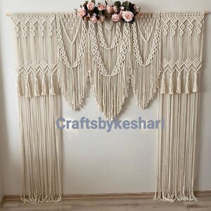 Macrame Wedding Arch, Macrame Wedding Arch Arbor, Macrame Wedding ...