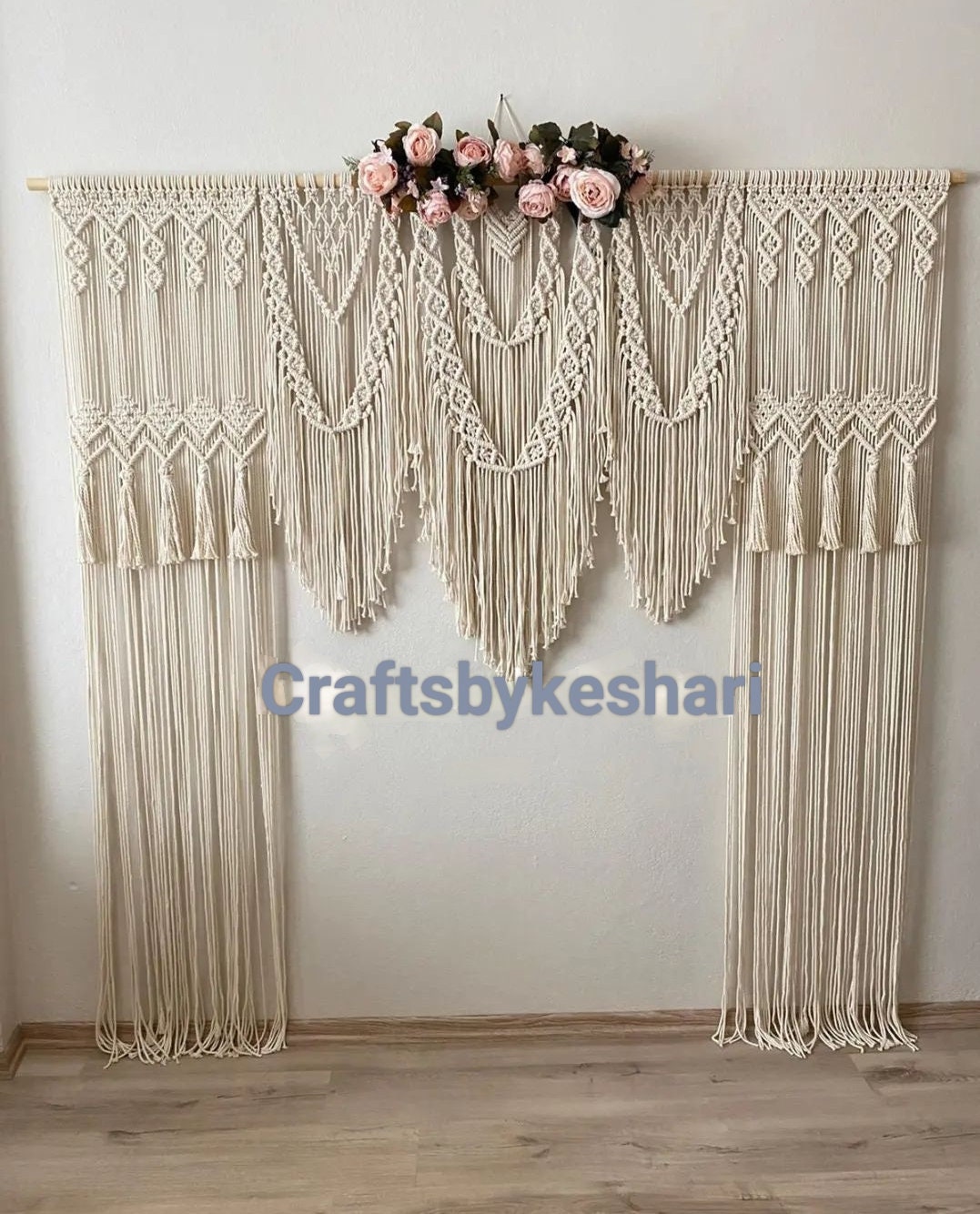 Macrame Wedding Arch, Macrame Wedding Arch Arbor, Macrame Wedding ...