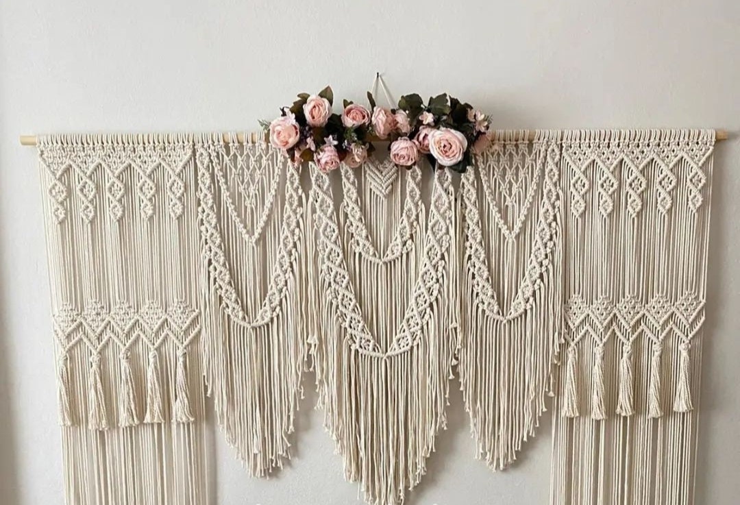 Macrame Wedding Arch, Macrame Wedding Arch Arbor, Macrame Wedding ...