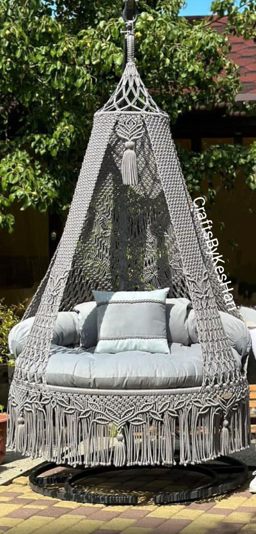 Macrame Swing Chair, Macrame Swing, Macrame Swing Chair, Round Swing ...