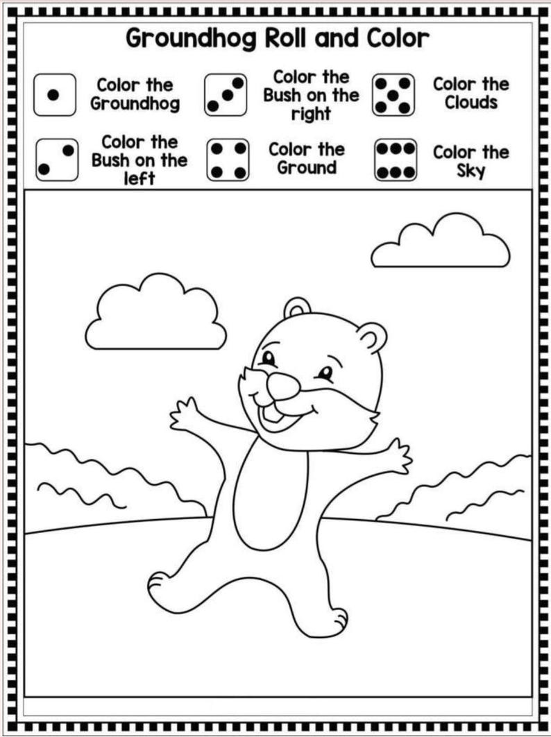 Groundhog Day Activity for Preschool, Pre-k, Kindergarten, and 1st ...