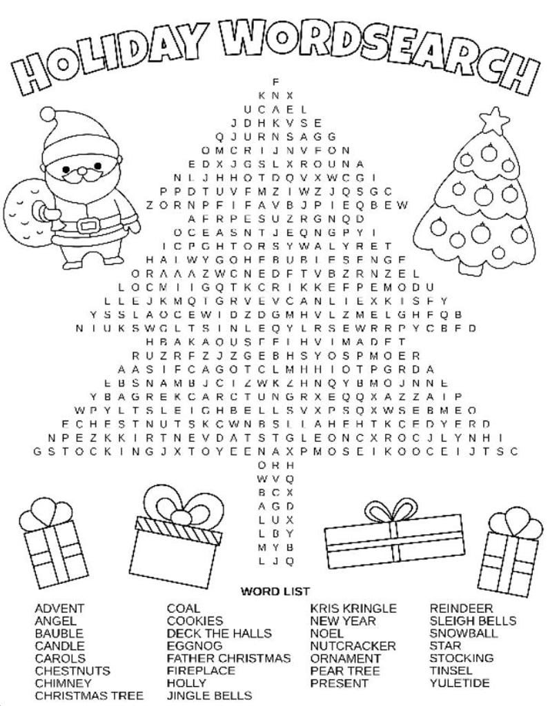 Christmas Word Search Puzzles - English Vocabulary Activities ...