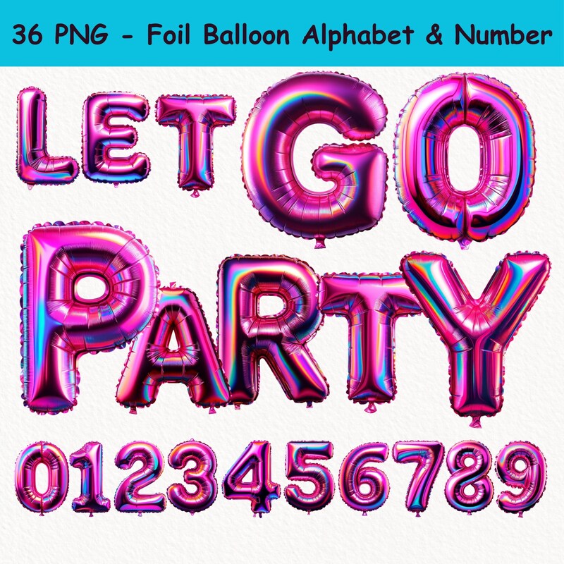 Foil Letters Balloons - Etsy