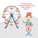 Watercolor Circus Clipart Set | Carnival PNG | Clowns, Tent, Ferris ...