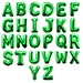 Green Foil Balloon and Number Clipart, ST. Patrick's Day, Shiny ...