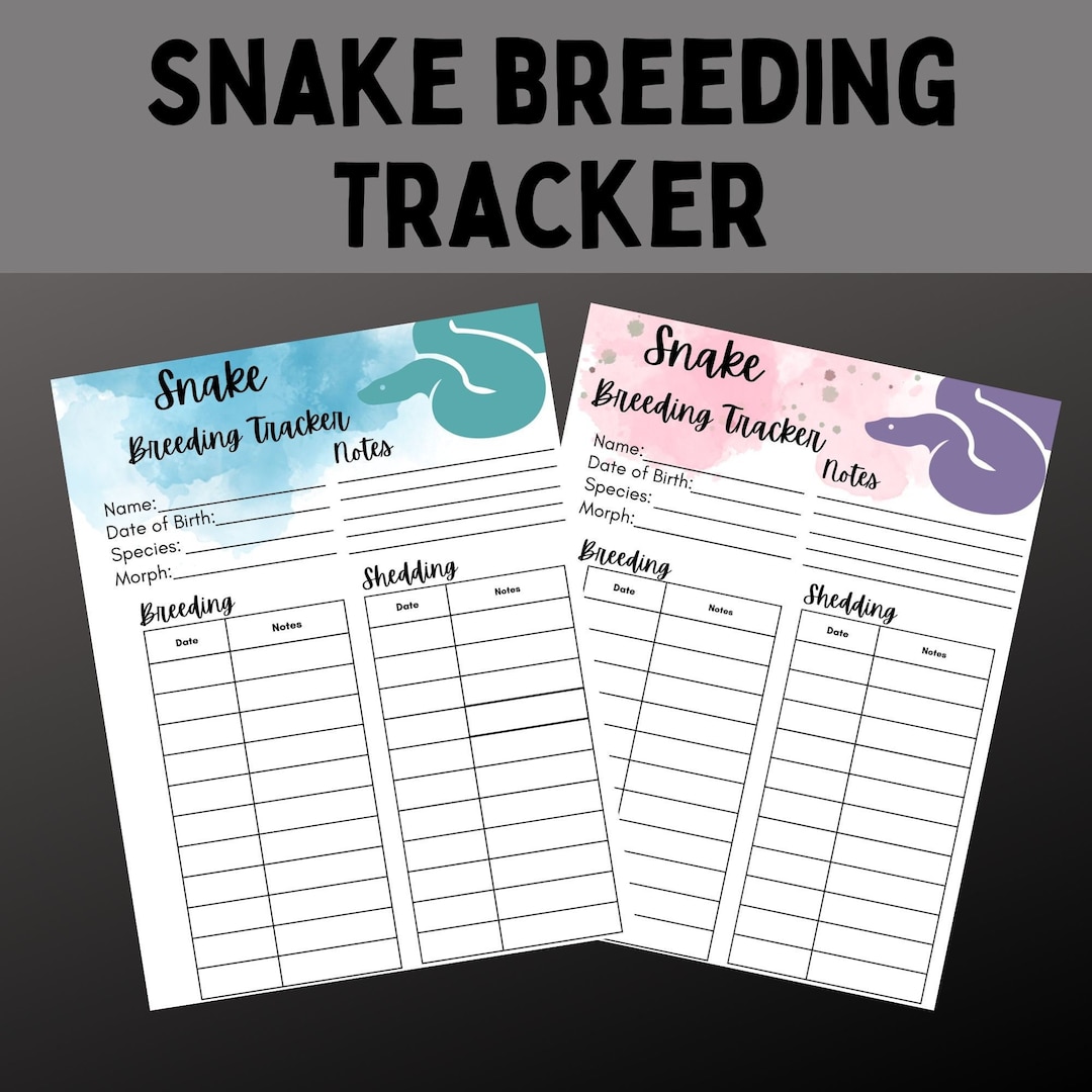 Ultimate Snake Breeding Tracker | Snake Planner | Pet Planner | Reptile ...