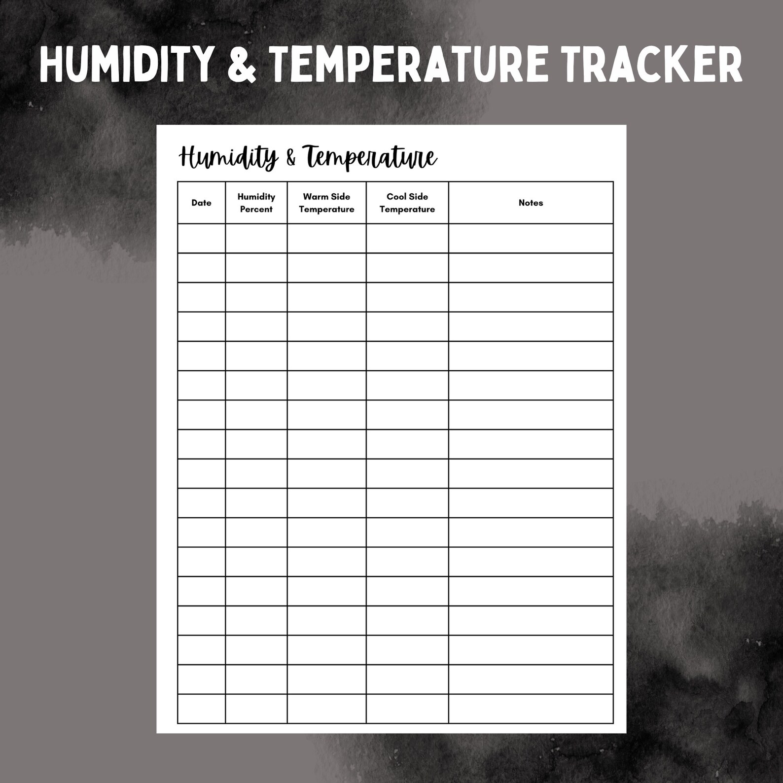 Snake Life Tracker Printable, Snake Medical Tracker, Reptiles, Ball ...